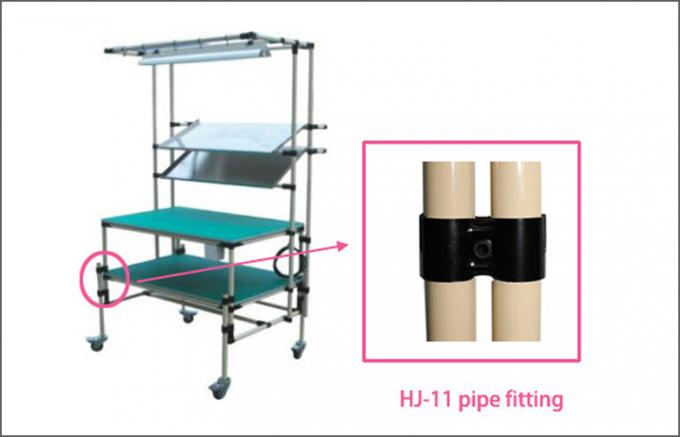 Glossy Chrome Plated Metal Joint Pipe Connector Parallel Pipe Joint System