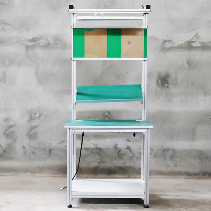 ESD กำลังโหลดท่อโลหะผสมอลูมิเนียม Workbench ชั้นวางแบบกำหนดเองที่ถอดออกได้